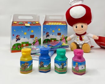 8 Mario Bros Bubble Wands Mario Bros Favors Bubbles Favors Mario Bros ...
