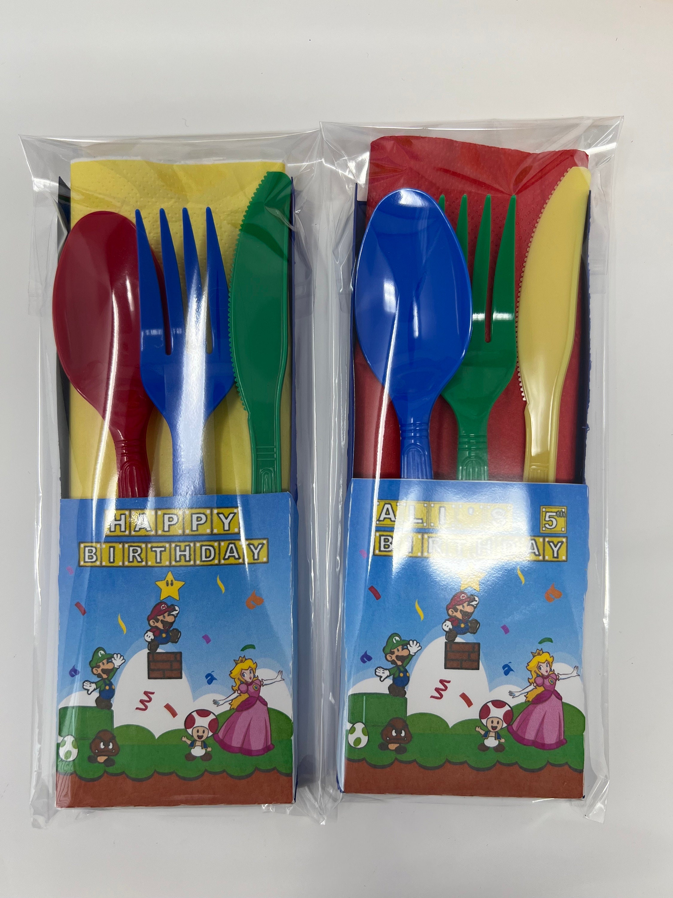 Super Mario Utensil Packets - Etsy
