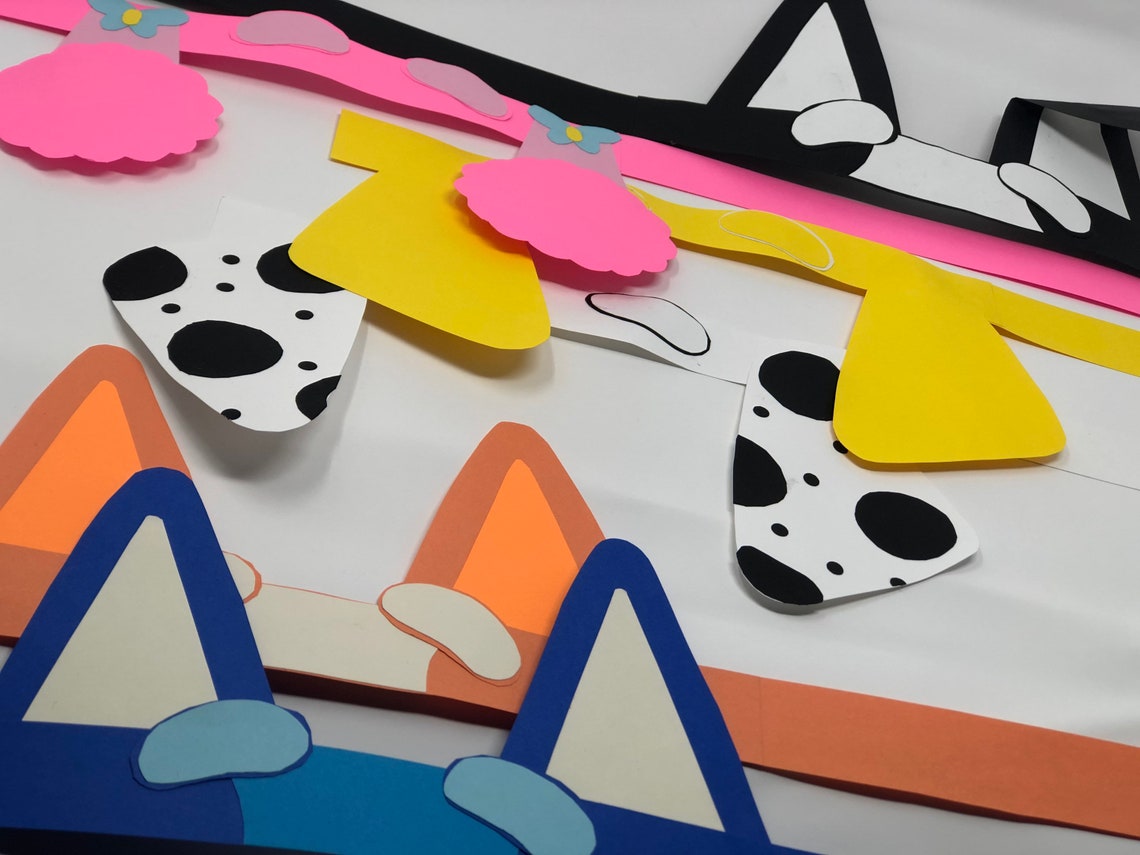 Bluey Party Ear Hats - Etsy