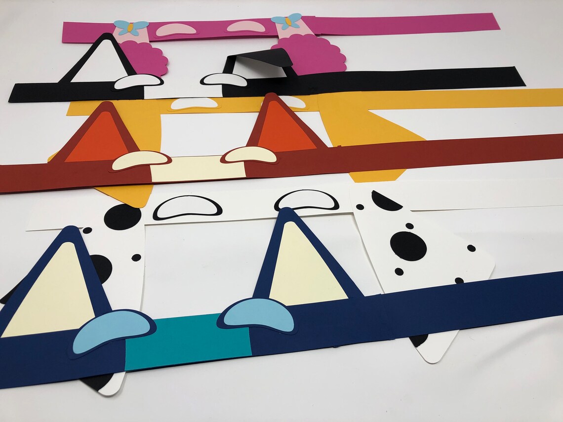 Bluey Party Ear Hats - Etsy