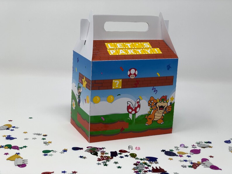 Super Mario Party Boxes (12pc) - Etsy