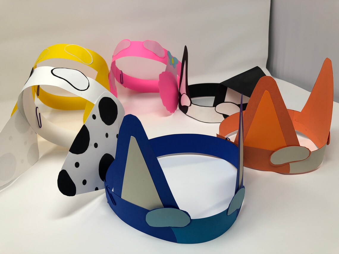 Bluey Party Ear Hats - Etsy