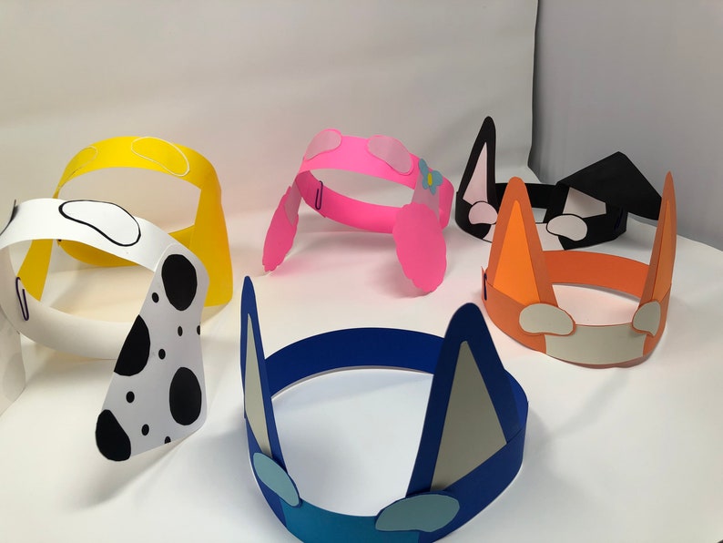 Bluey Party Ear Hats - Etsy