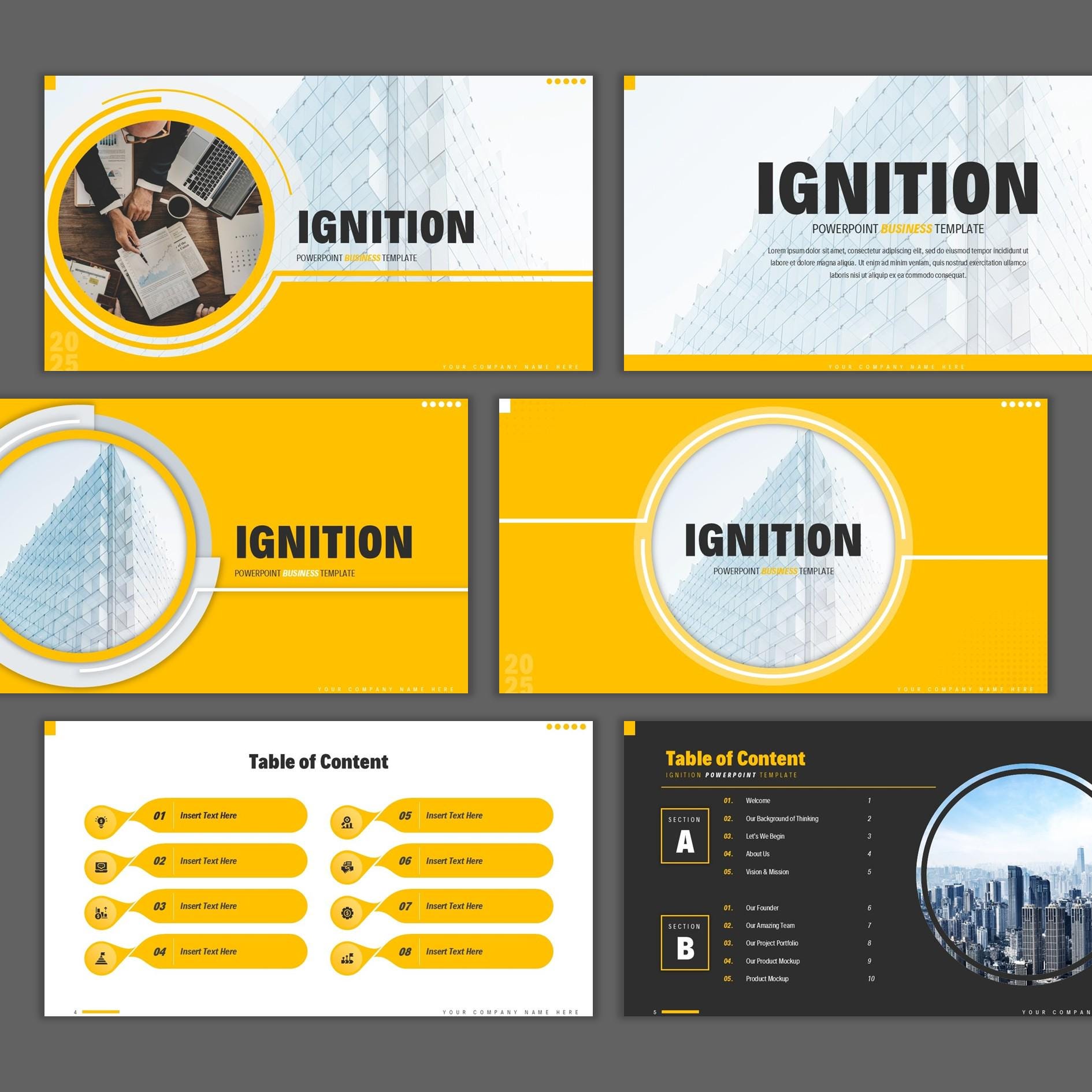 Ignition Powerpoint Template - Etsy