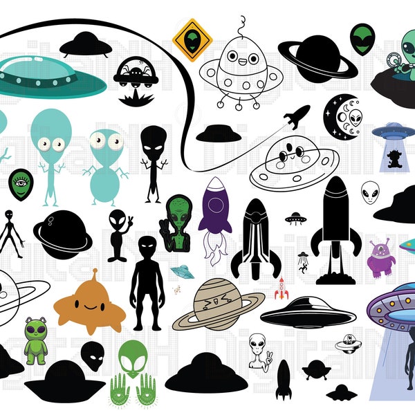 Alien Svg - Etsy