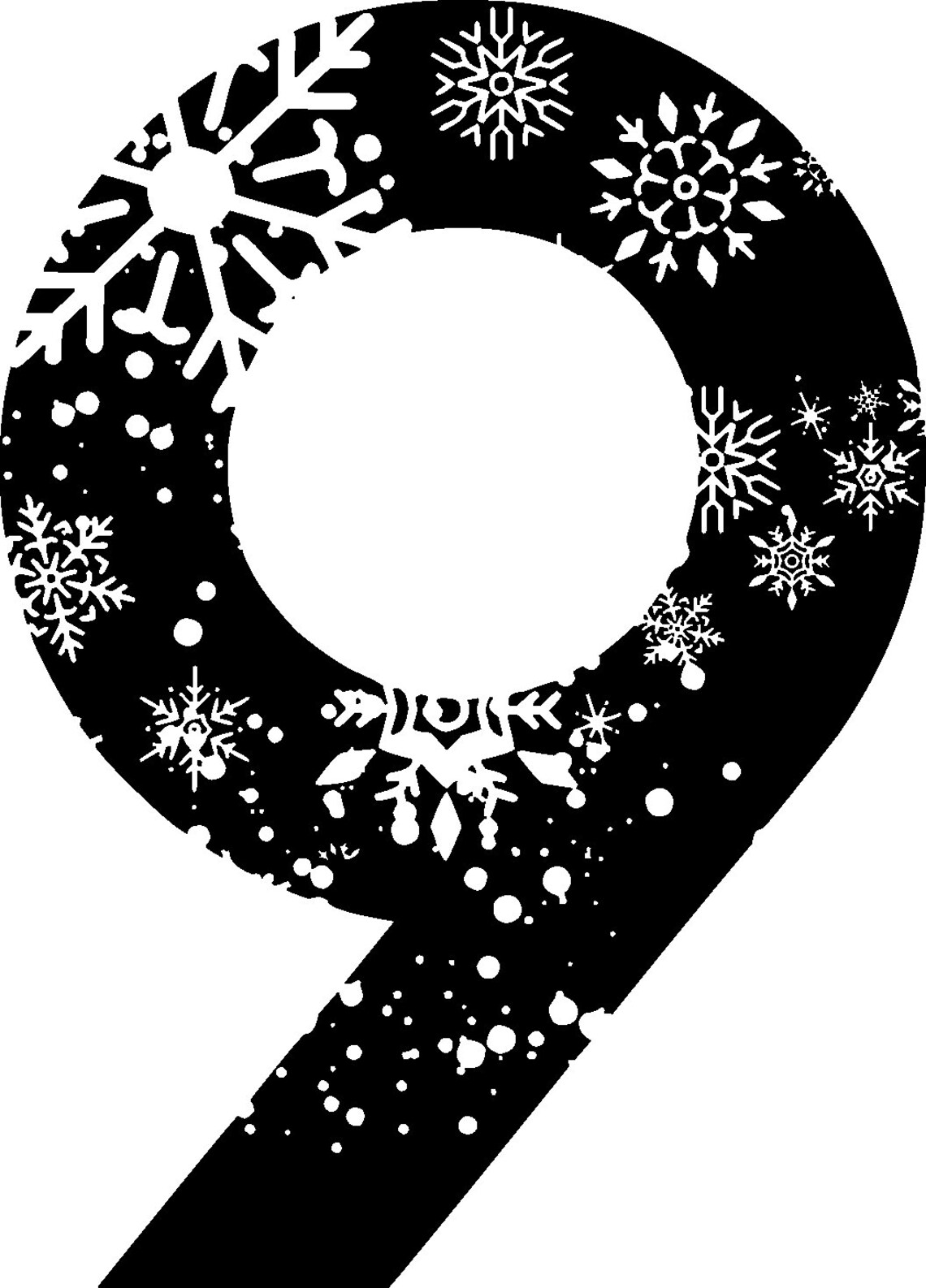 Snow Flakes Font SVG Font SVG Christmas Font Svg Winter - Etsy