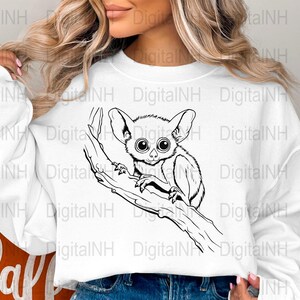 Cute Bush Baby SVG, Tarsier Svg, Eye Eye Svg, Adorable Wildlife Animal ...