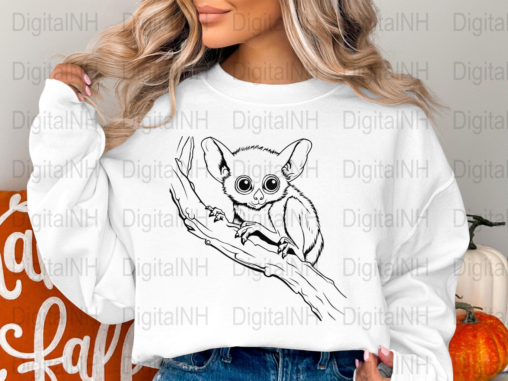 Cute Bush Baby SVG, Tarsier Svg, Eye Eye Svg, Adorable Wildlife Animal ...