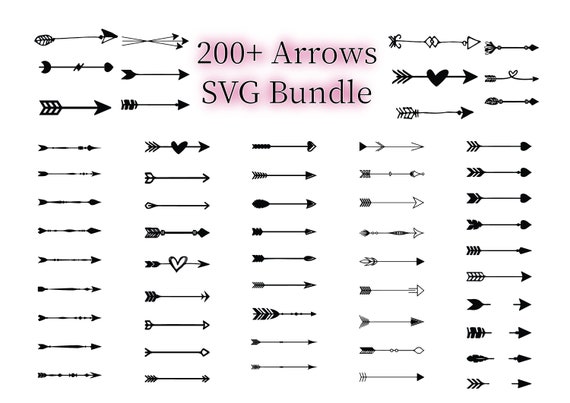 200 Arrows SVG Bundle Archery Arrows SVG Bundle Arrow SVG - Etsy
