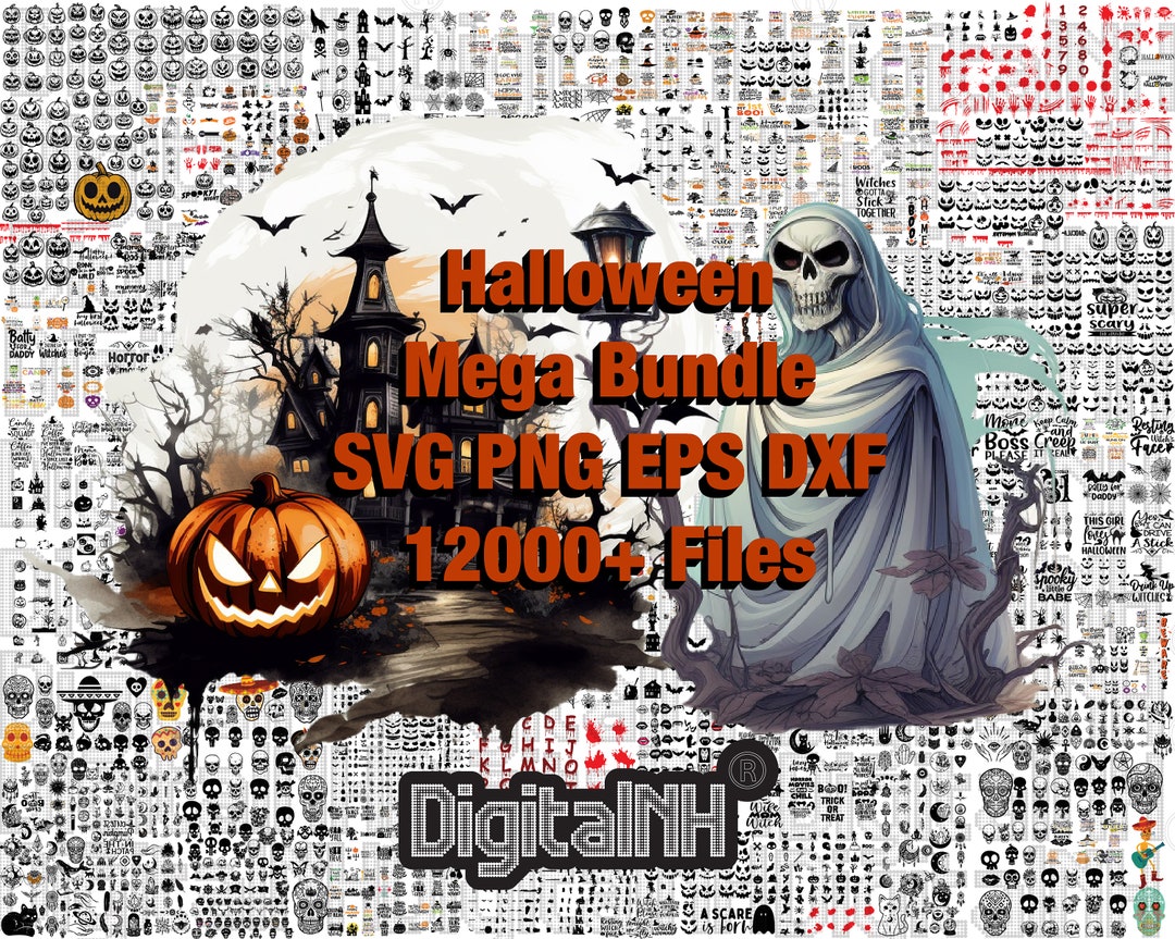 Halloween SVG Bundle: Mega Clipart, Cut Files (digital Download) - Etsy ...