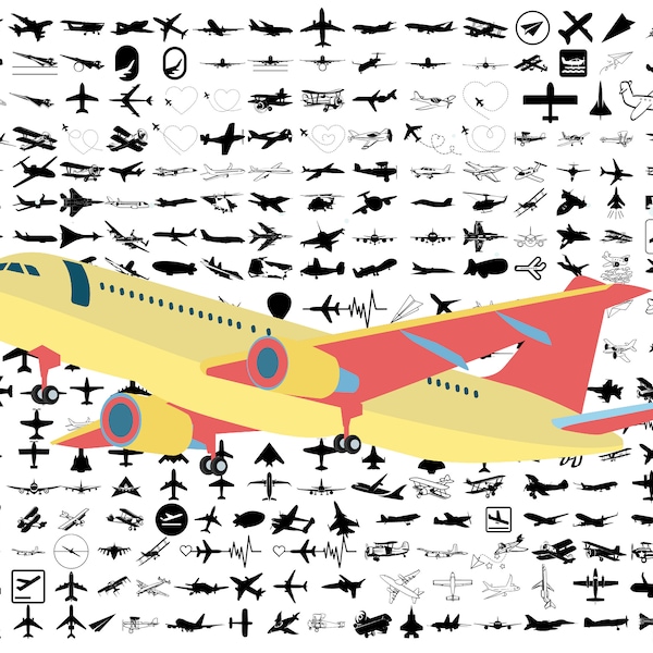 Plane Svg - Etsy