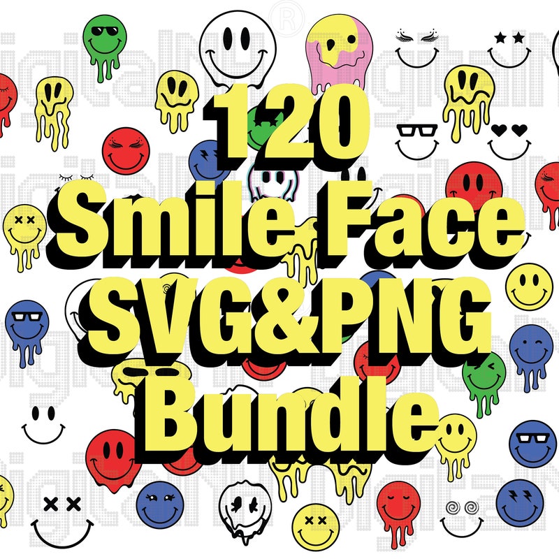 Smiley Face Svg - Etsy