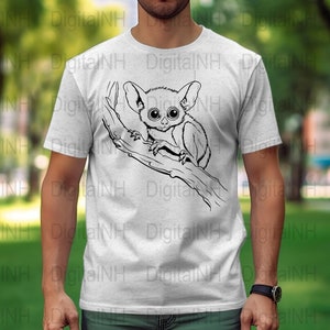 Cute Bush Baby SVG, Tarsier Svg, Eye Eye Svg, Adorable Wildlife Animal ...