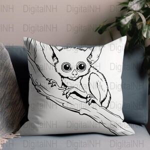 Cute Bush Baby SVG, Tarsier Svg, Eye Eye Svg, Adorable Wildlife Animal ...