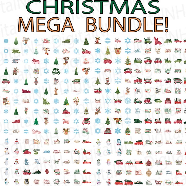 Christmas Svg Bundle - Etsy