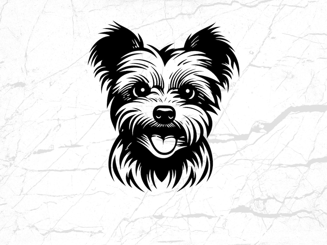 Yorkshire Terrier SVG, Cute Yorkie Dog Digital Download, Pet Portrait ...