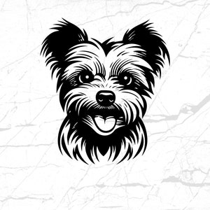 Yorkshire Terrier SVG, Cute Yorkie Dog Digital Download, Pet Portrait ...