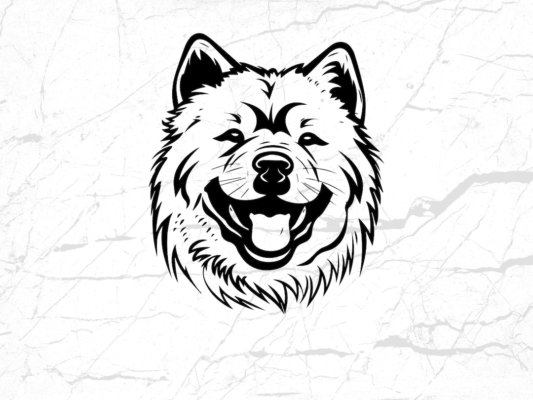 Chow Chow Dog SVG Vector Art, Digital Download, Cute Chow Chow PNG, Pet ...