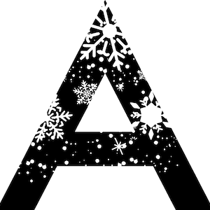 Snow Flakes Font SVG, Font SVG, Christmas Font Svg, Winter Font Svg ...