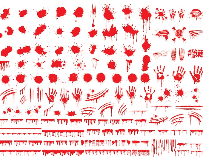 150 Blood Drips SVG PNG Mega Bundle, Dripping Blood SVG, Blood Svg ...