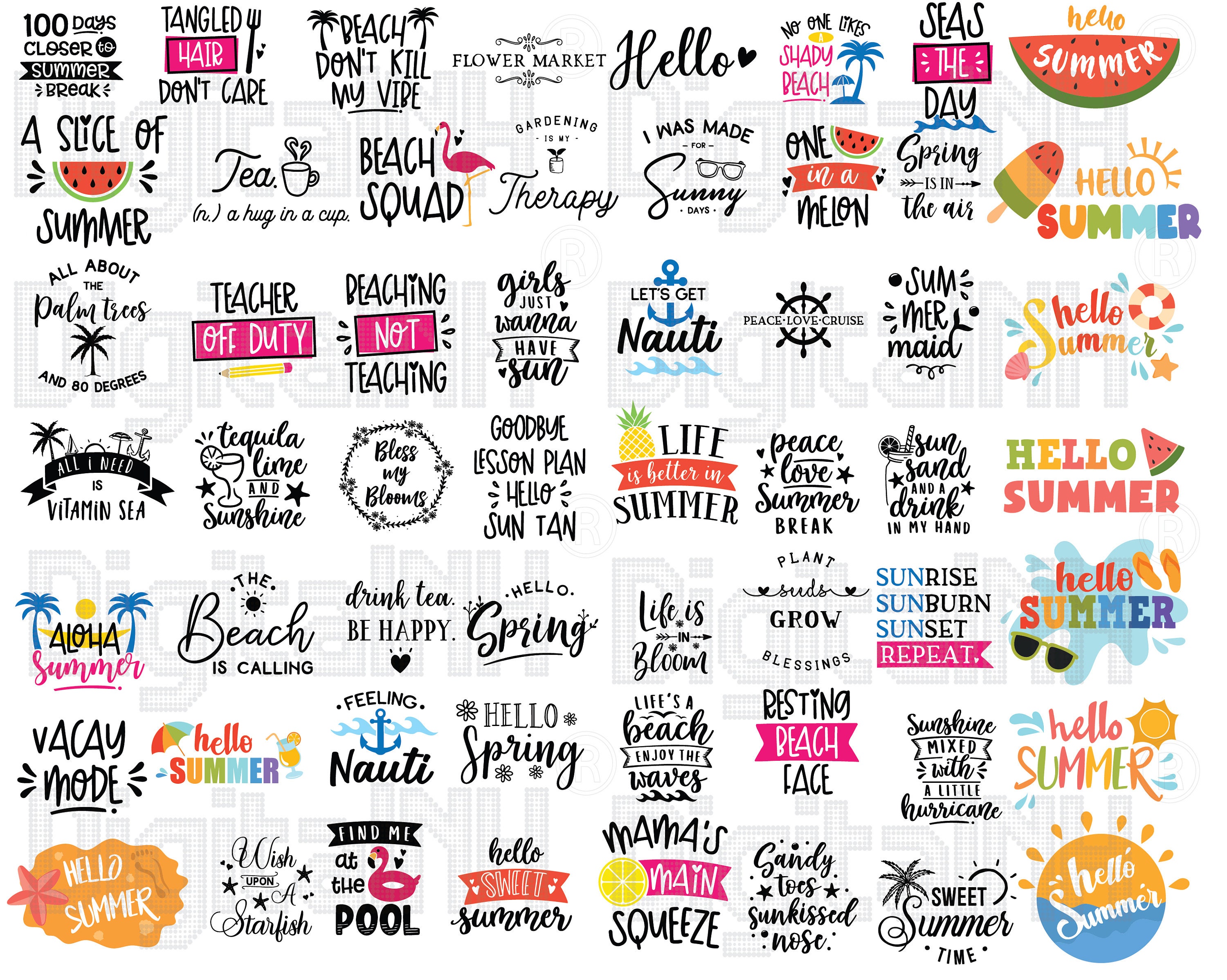 1000 Summer SVG Mega Bundle Beach SVG Summer Quotes SVG - Etsy Canada
