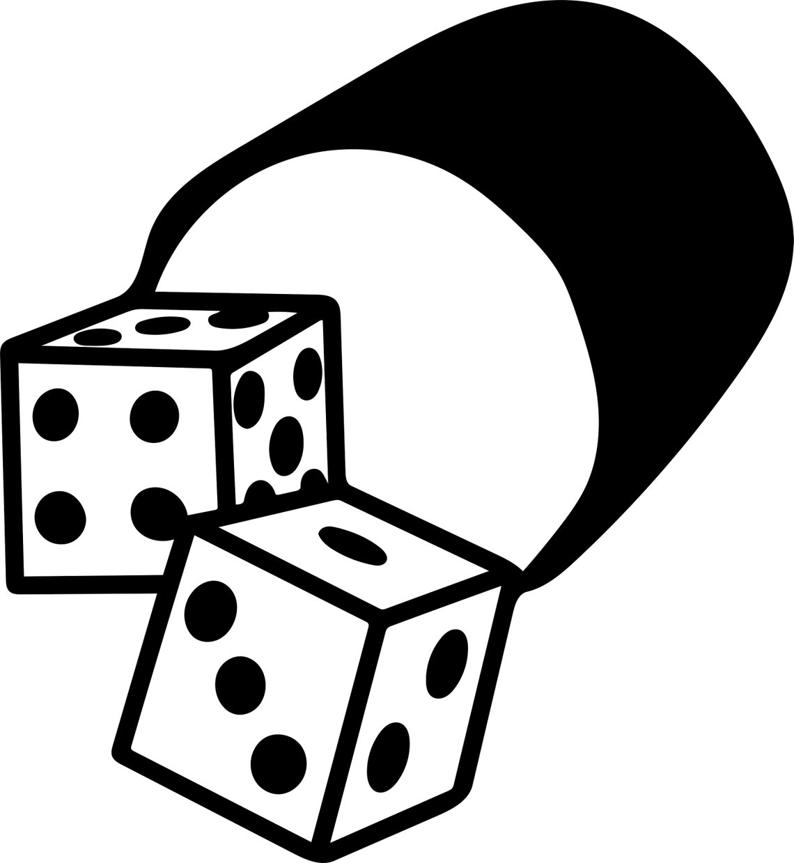 Dice SVG Bundle Dice Silhouette Casino SVG Gambling SVG - Etsy