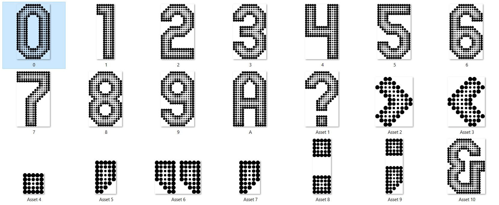 Buy Digital FONT Pixel Font Dotted Font Dot Font Pixel Dot Online in ...