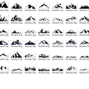107 MOUNTAIN SVG Bundle Nature Svg PEAK svg Mountain Peak - Etsy France