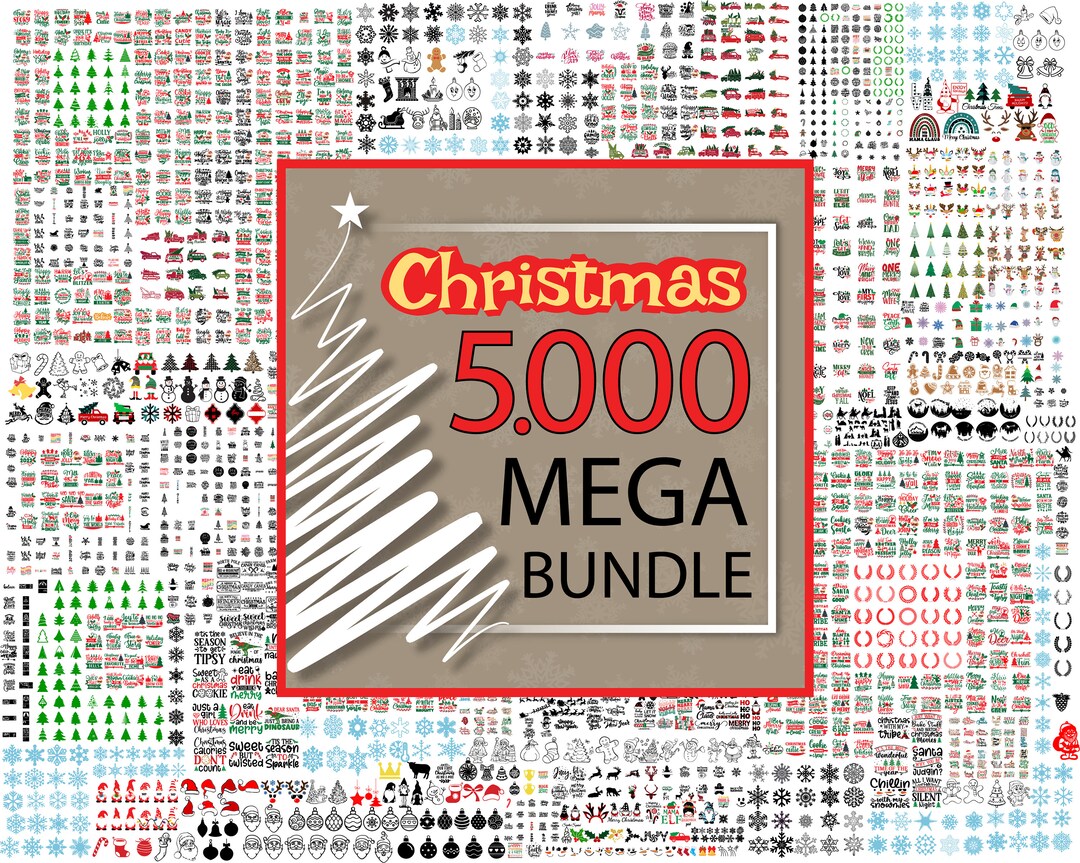 Christmas SVG PNG Mega Bundle: 5000+ Designs (digital Files) - Etsy