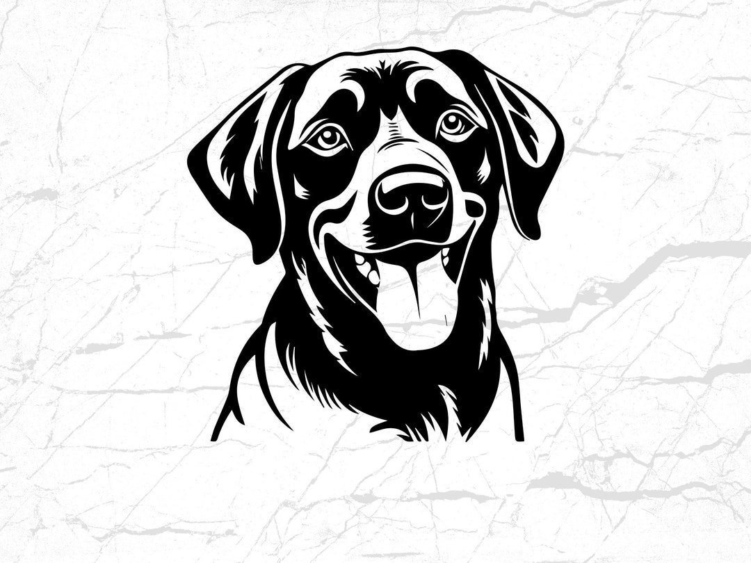 Smiling Dog SVG File, Digital Download, Pet Lover PNG, Animal Clipart ...