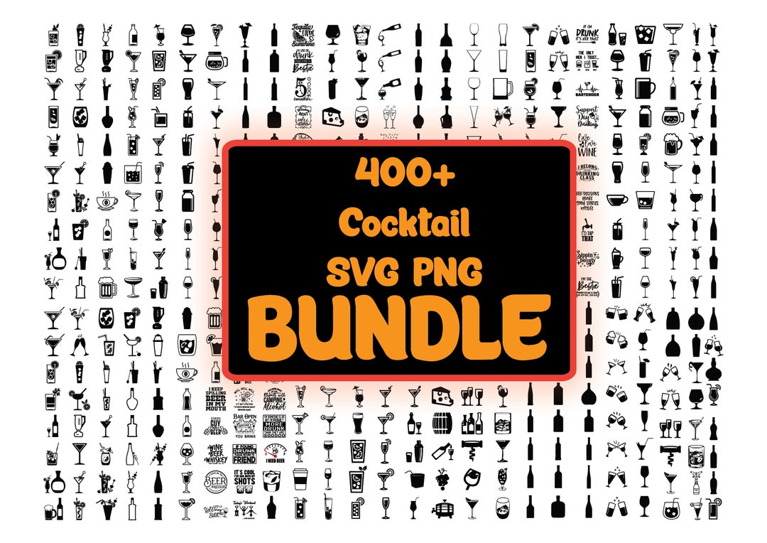 435 Cocktail SVG Bundle, Cocktail SVG, Cocktail Png, Drinking Svg ...