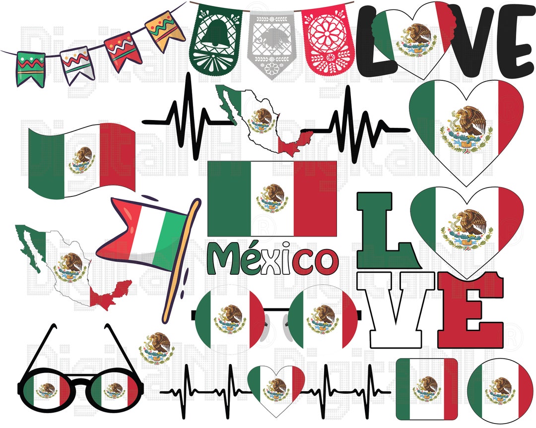 Mexico SVG Bundle, Mexican SVG Bundle, Mexico SVG, Mexico Flag Svg ...