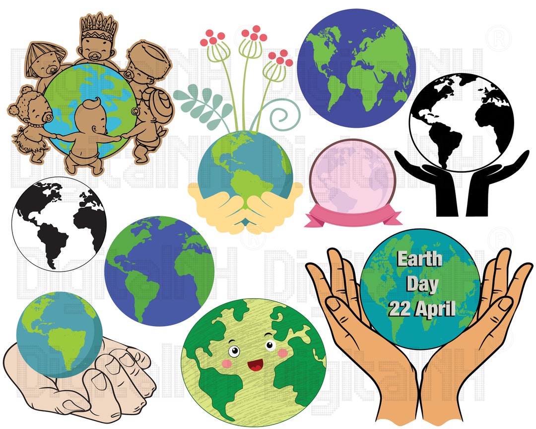 Tag der Erde SVG-Bundle, Erde SVG-Bundle, Planet Erde PNG, Planet Erde ...