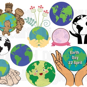 Tag der Erde SVG-Bundle, Erde SVG-Bundle, Planet Erde PNG, Planet Erde ...