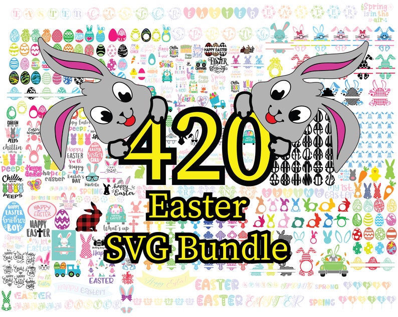 420 Easter SVG Mega Bundle Easter SVG Spring SVG Bunny - Etsy