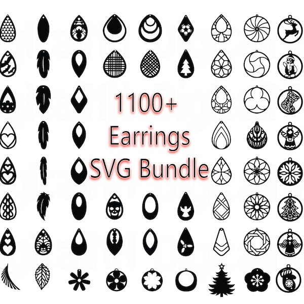 Earring Svg - Etsy