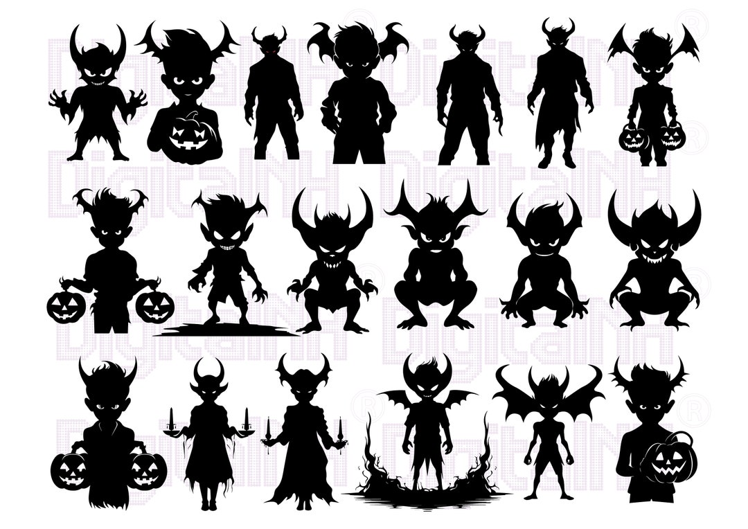 DEVIL SVG, HALLOWEEN Svg Bundle, Instant Download, Devil Clipart ...