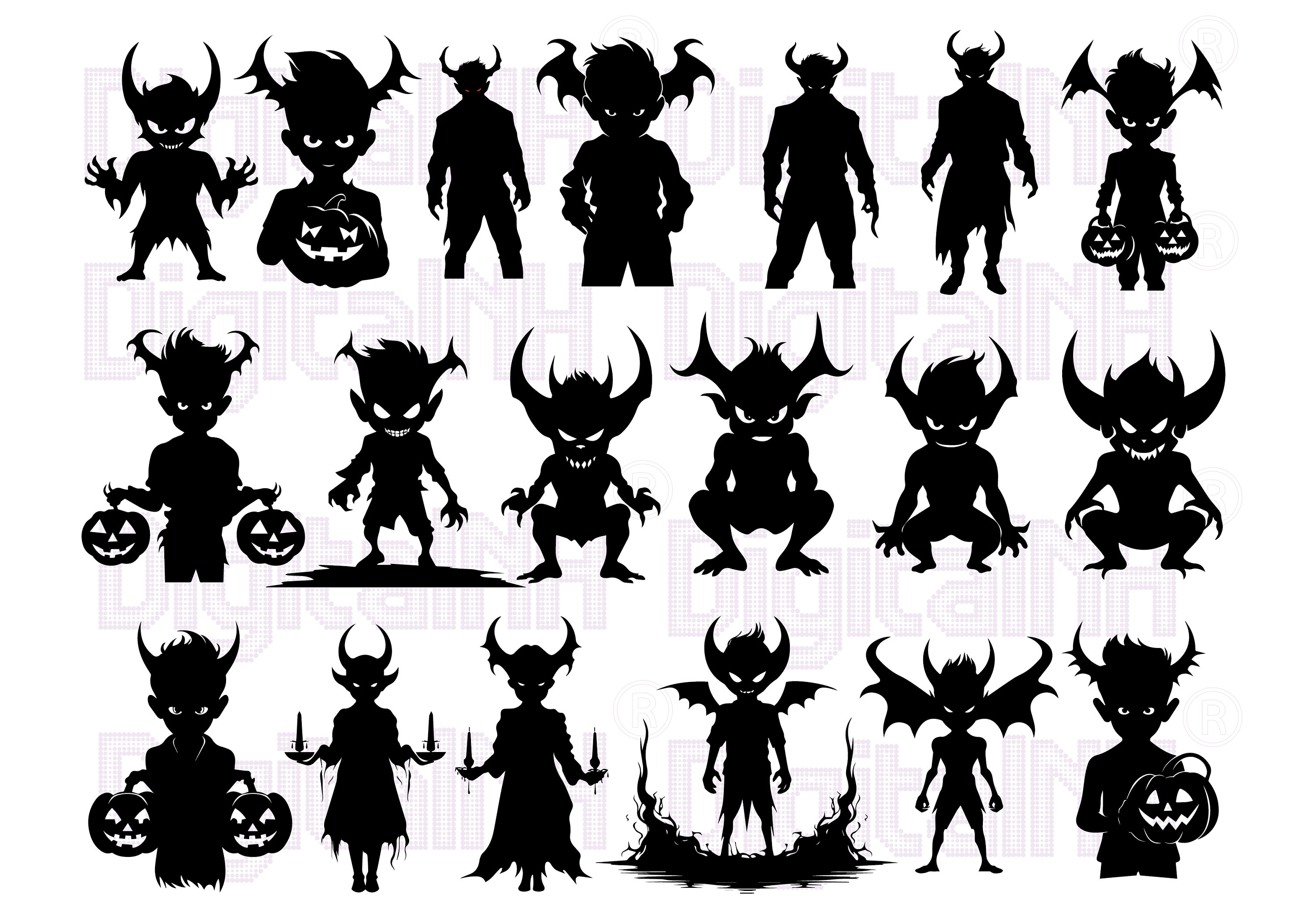DEVIL SVG, HALLOWEEN Svg Bundle, Instant Download, Devil Clipart ...