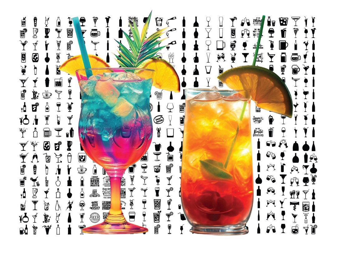 400+ Cocktail SVG PNG Bundle, Alcohol Quotes SVG Bundle, Funny Alcohol ...