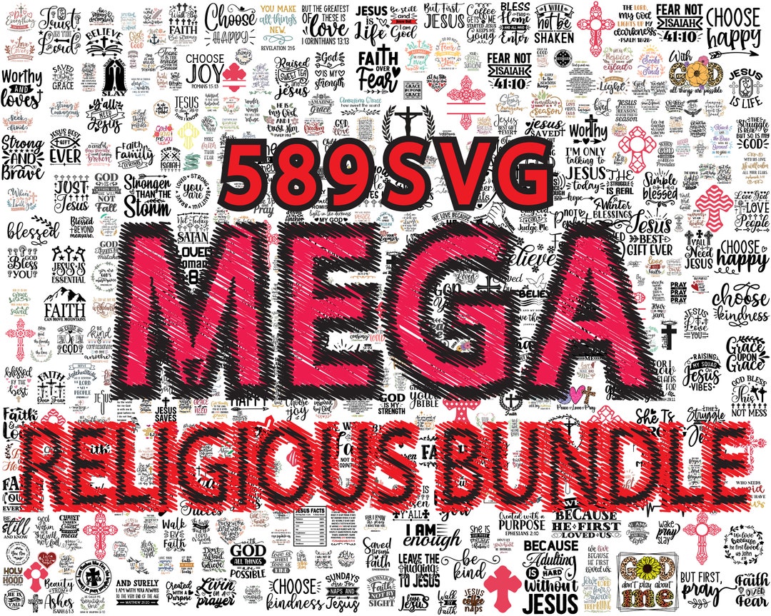 589 Christian SVG Bundle, Religious SVG Bundle, Cross SVG, Bible Verse ...