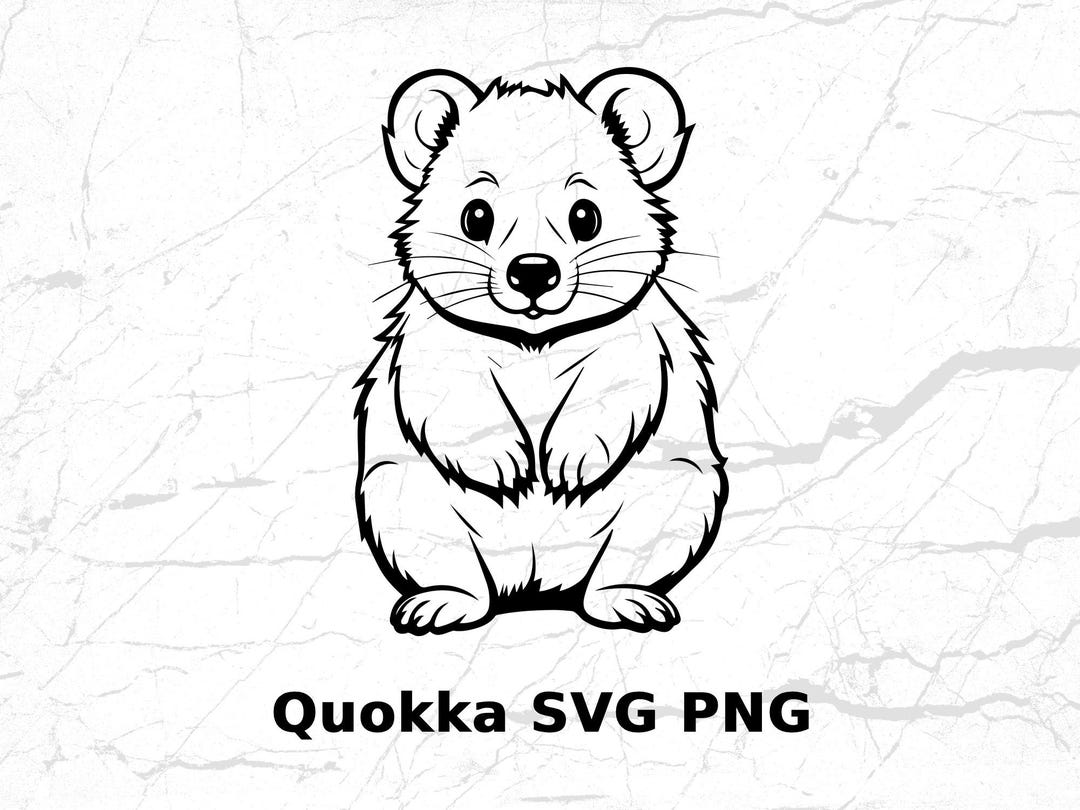 Quokka SVG, Quokka PNG, Happy Animal Clip Art, Digital Download for ...