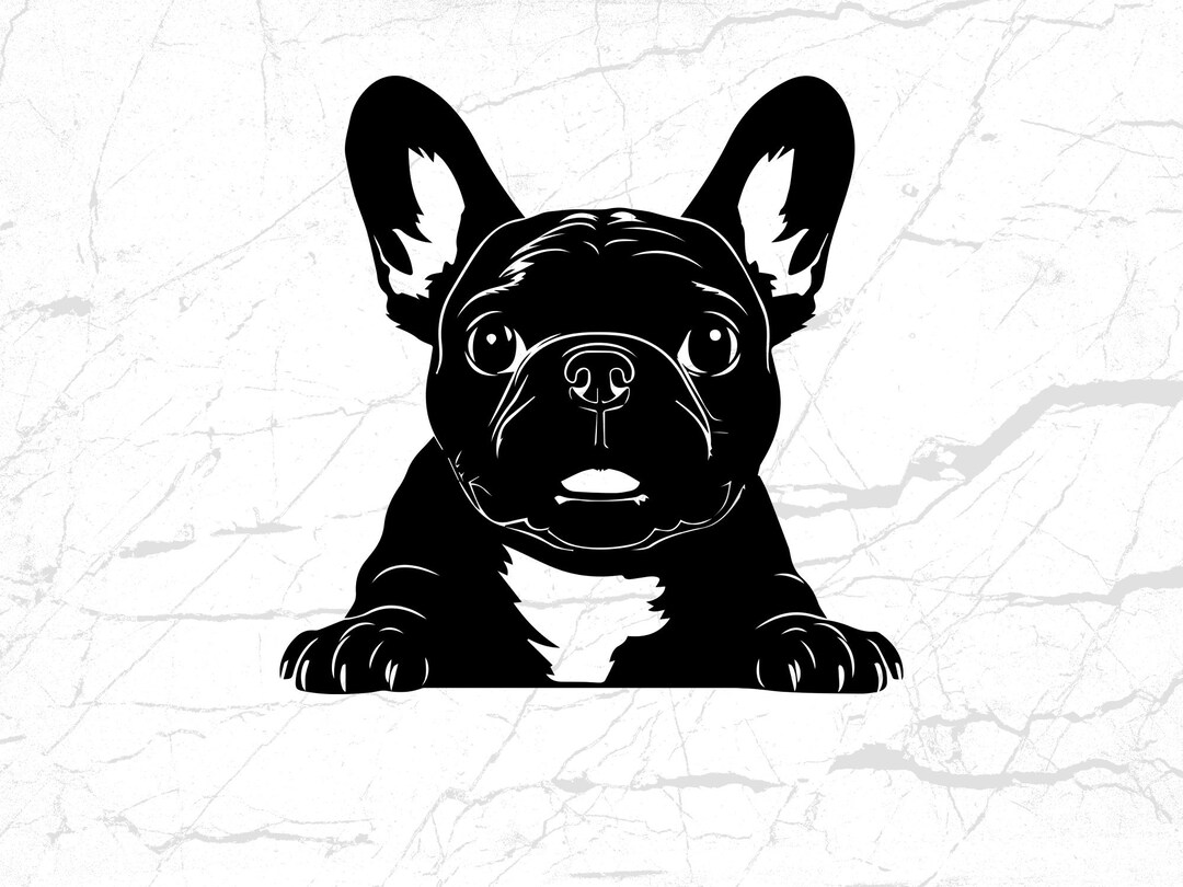 French Bulldog SVG, Cute Frenchie Face Download, Pet Portrait, Dog ...