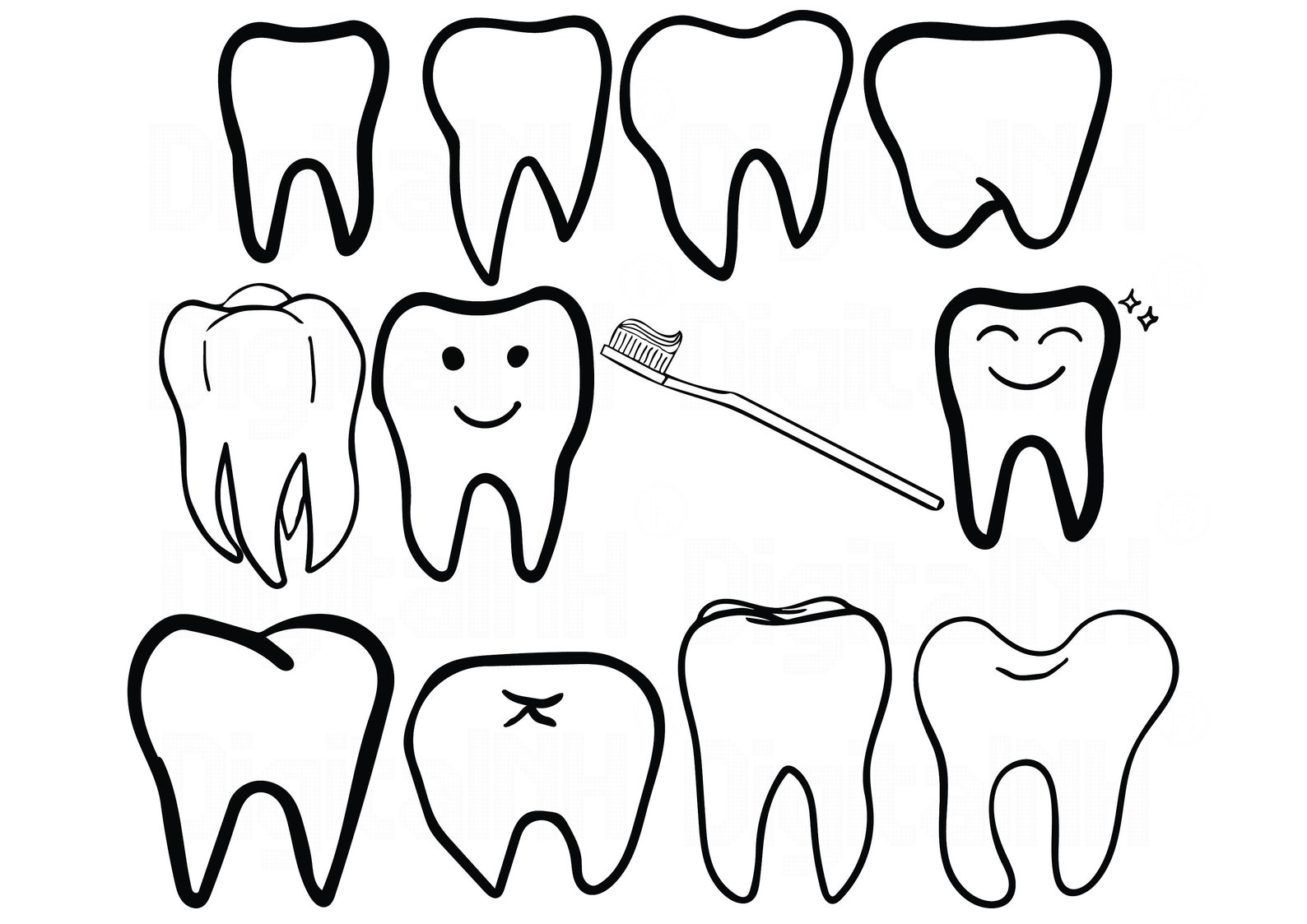 Tandarts SVG Bundel Tand SVG Tanden SVG Dental svg Tand - Etsy België