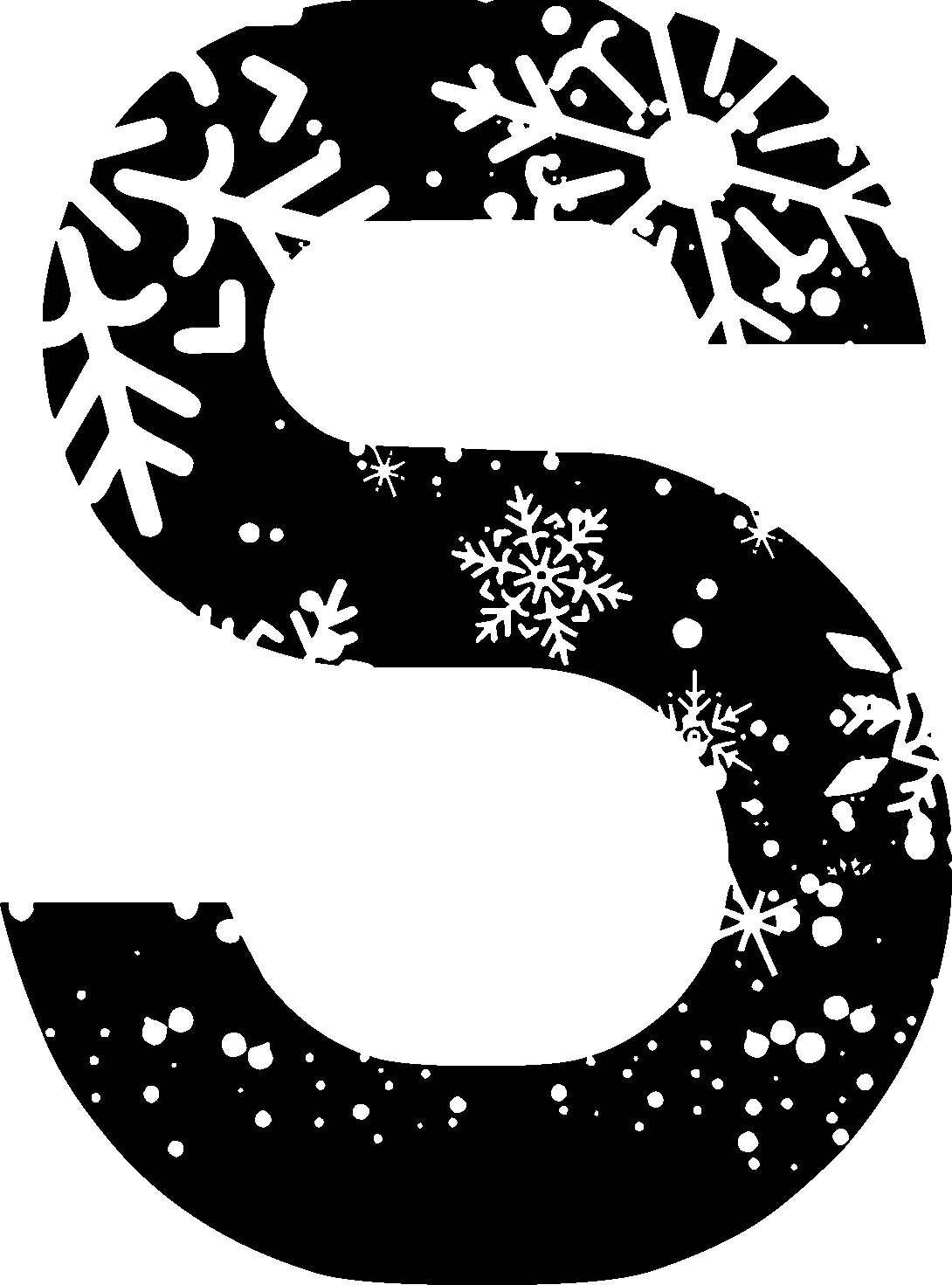 Snow Flakes Font SVG Font SVG Christmas Font Svg Winter - Etsy