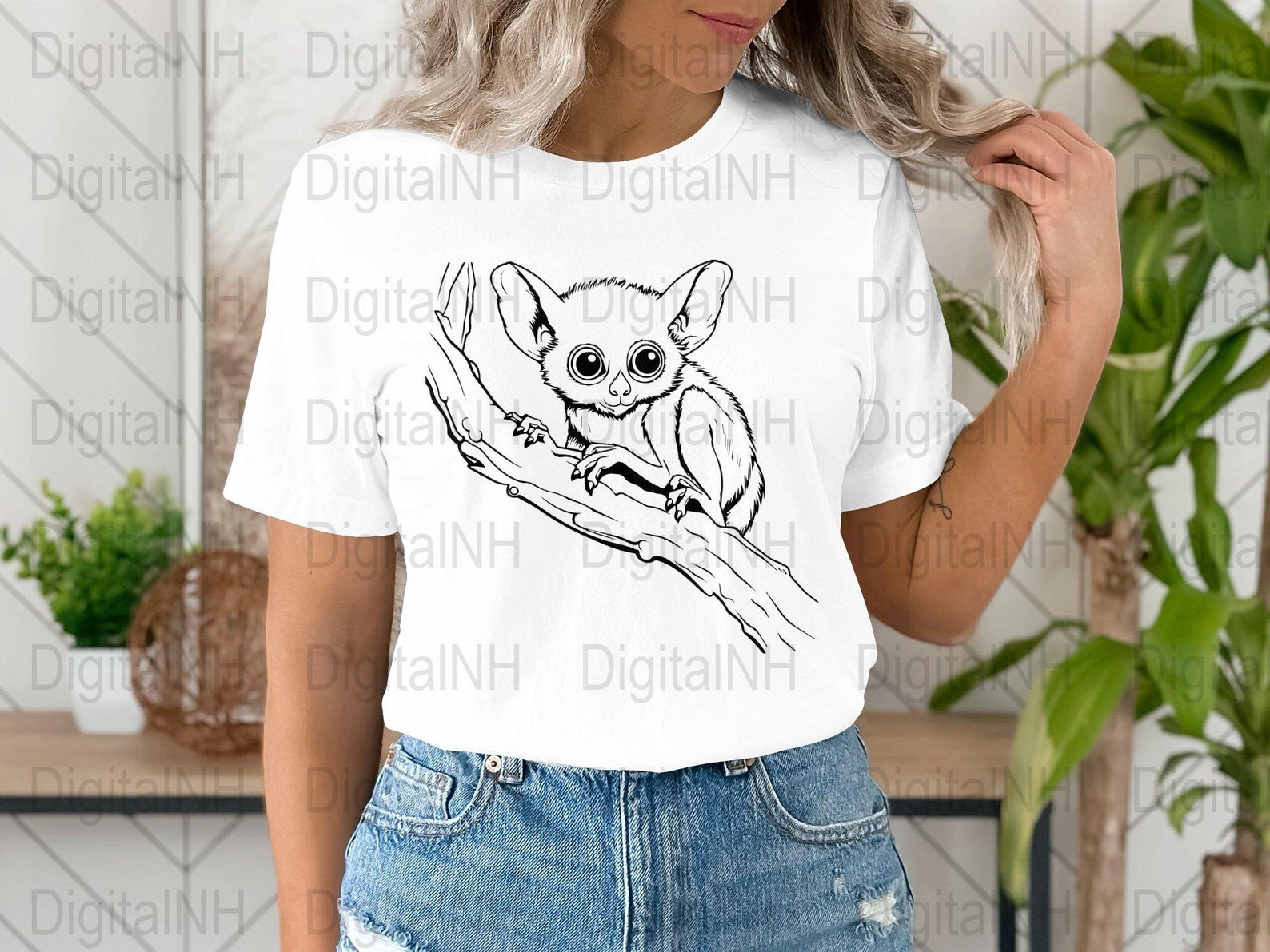 Cute Bush Baby SVG, Tarsier Svg, Eye Eye Svg, Adorable Wildlife Animal ...