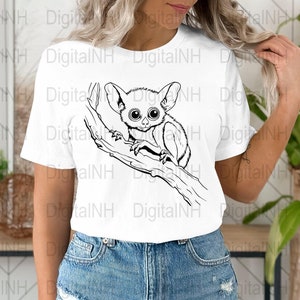 Cute Bush Baby SVG, Tarsier Svg, Eye Eye Svg, Adorable Wildlife Animal ...