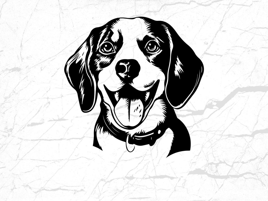 Happy Dog SVG File, Pet Lover Digital Art, Printable PNG Clipart ...