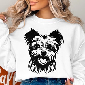 Yorkshire Terrier SVG, Cute Yorkie Dog Digital Download, Pet Portrait ...