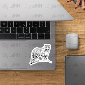 Snow Leopard SVG File, Digital Download, Wildlife Vector Art, Jungle ...