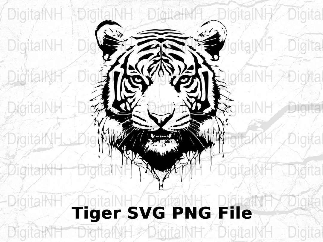Intricate Tiger SVG File: Wild Animal Cut File (digital Download) - Etsy